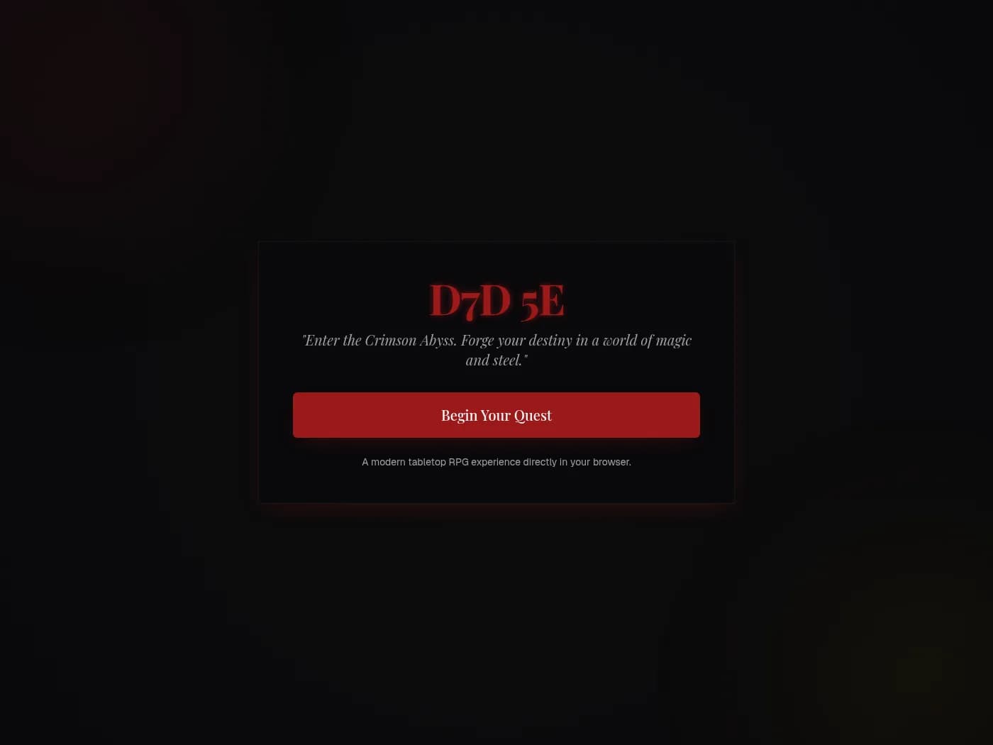 D7D 5e Online Game