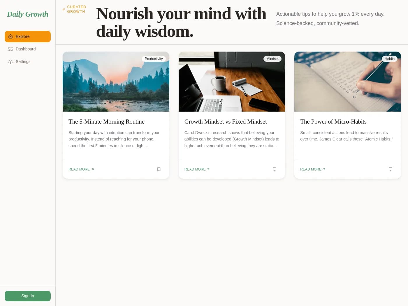Daily Growth Hub