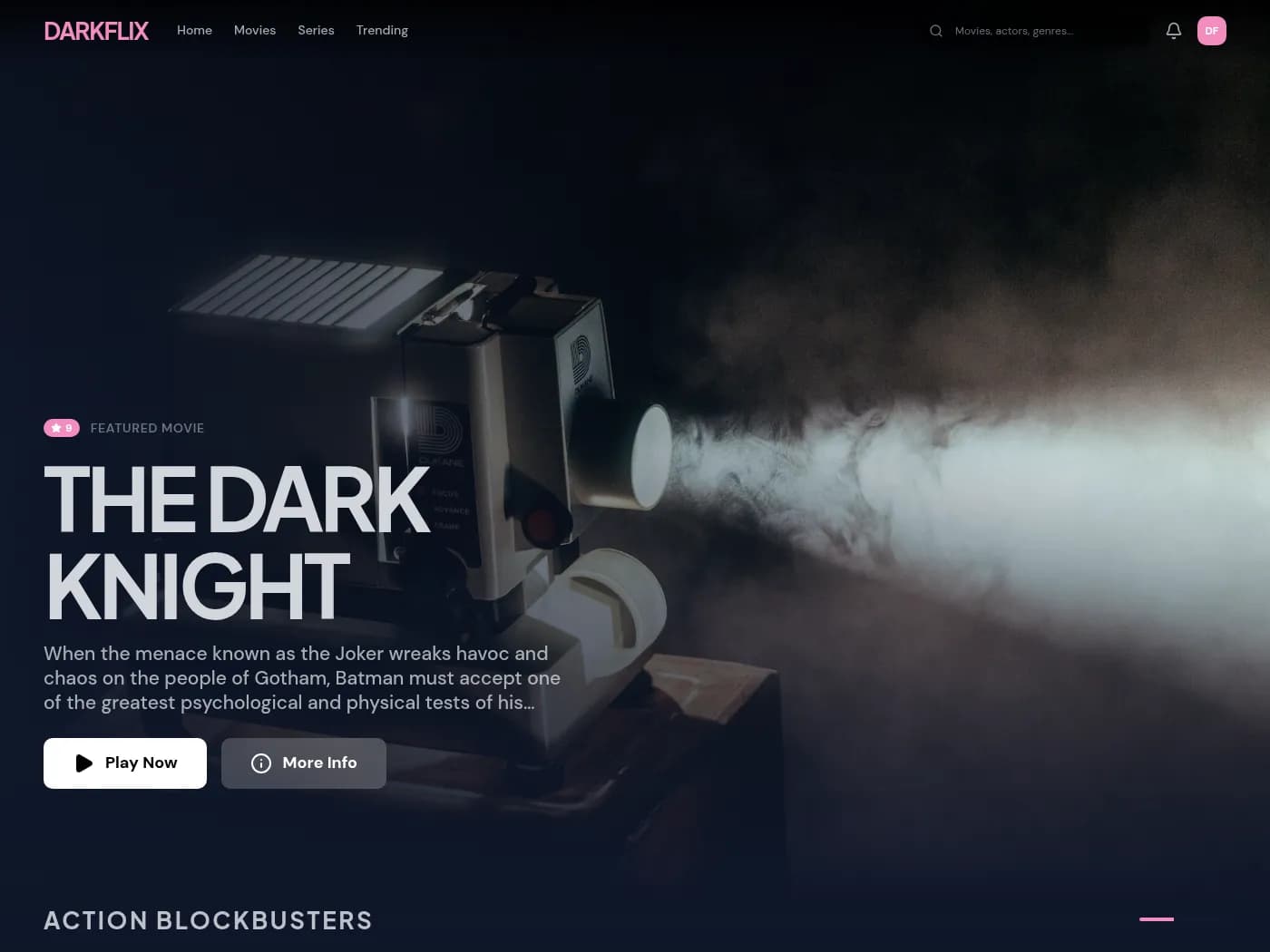 DarkFlix Movie Browser