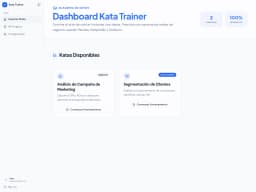 Dashboard Kata Trainer