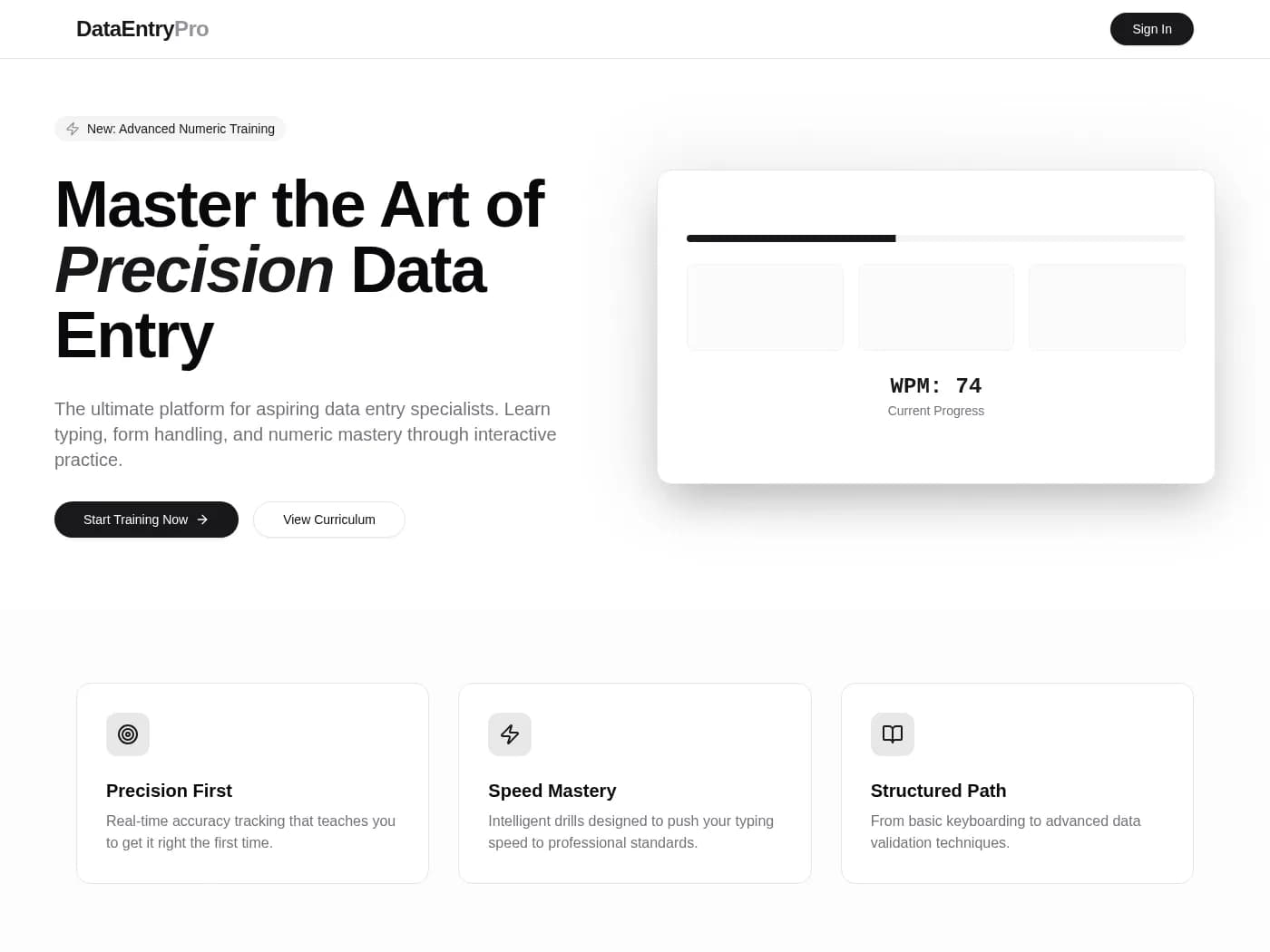 Data Entry EduSite