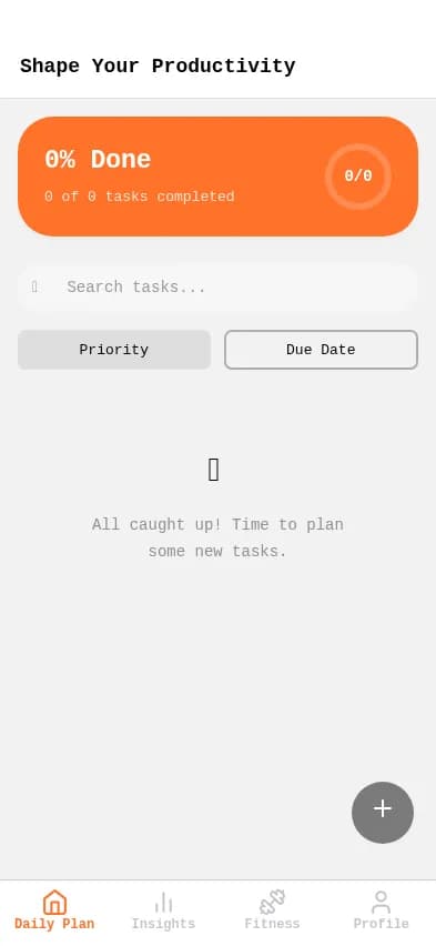DayPlan Stats App