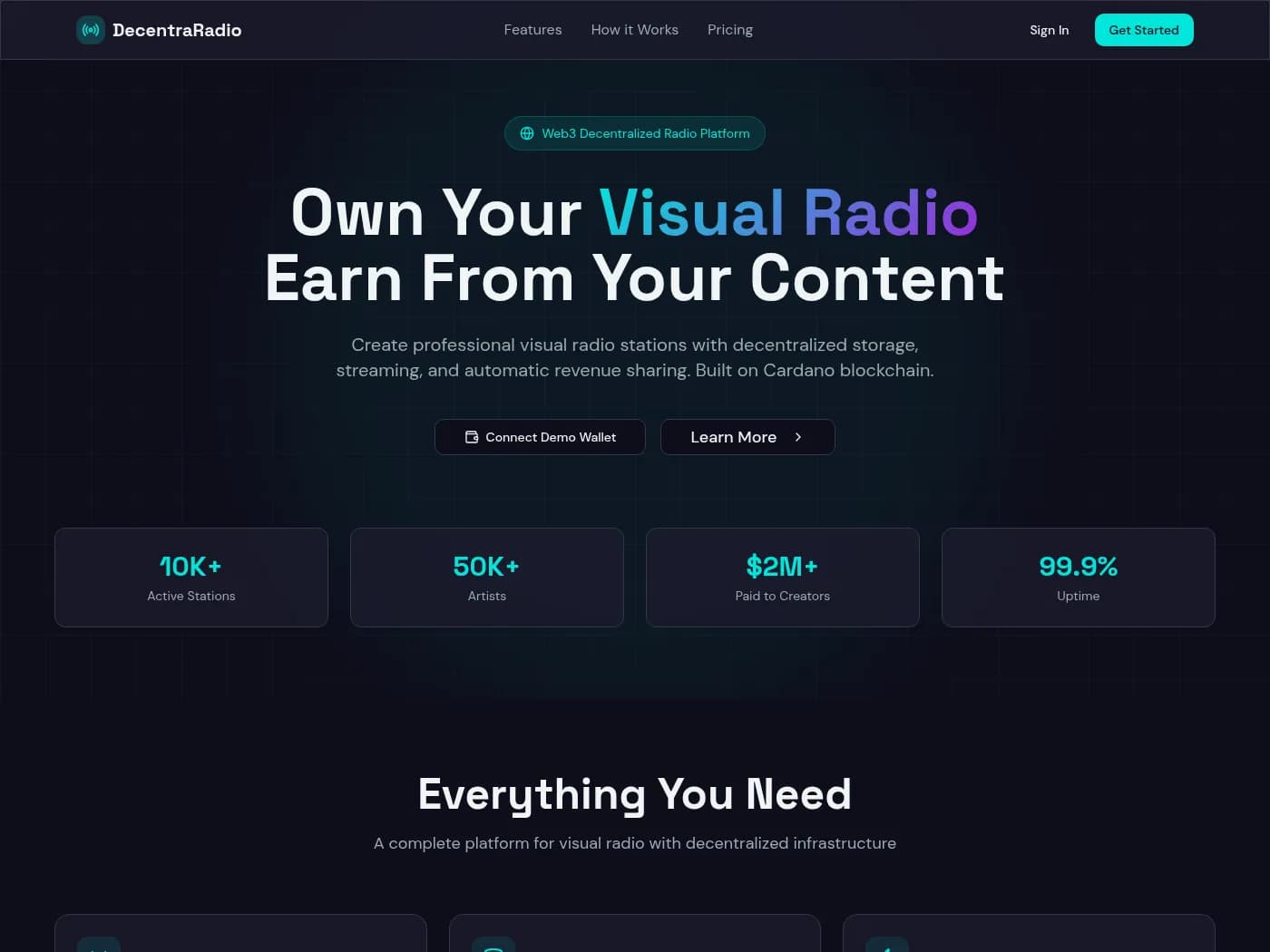 Decentralized Visual Radio