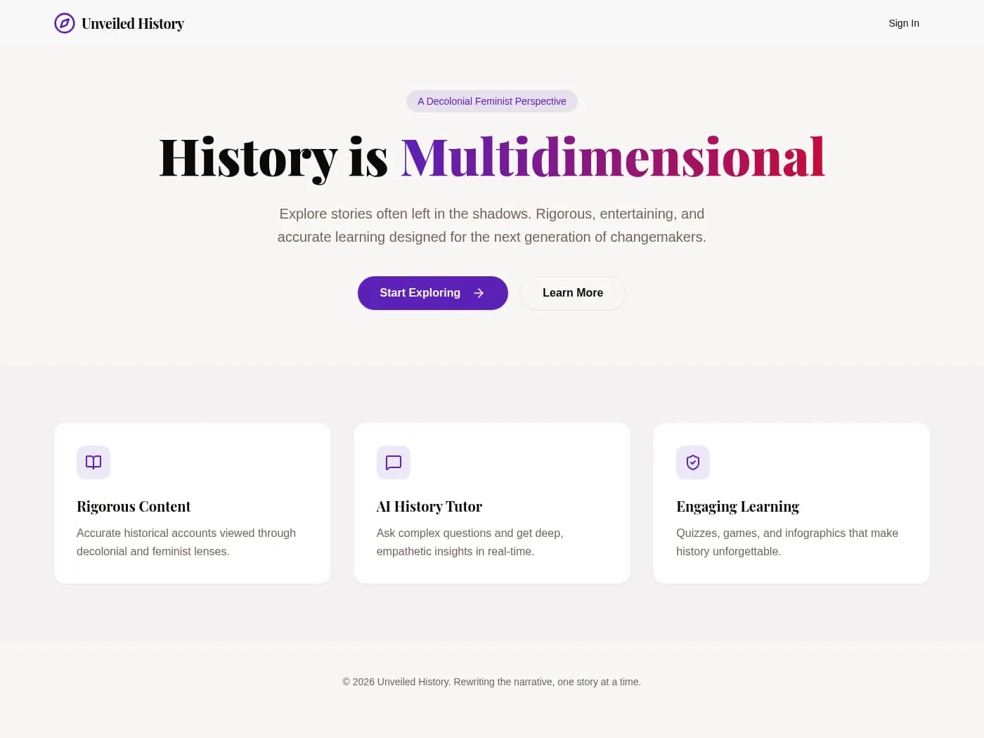 Decolonial History AI