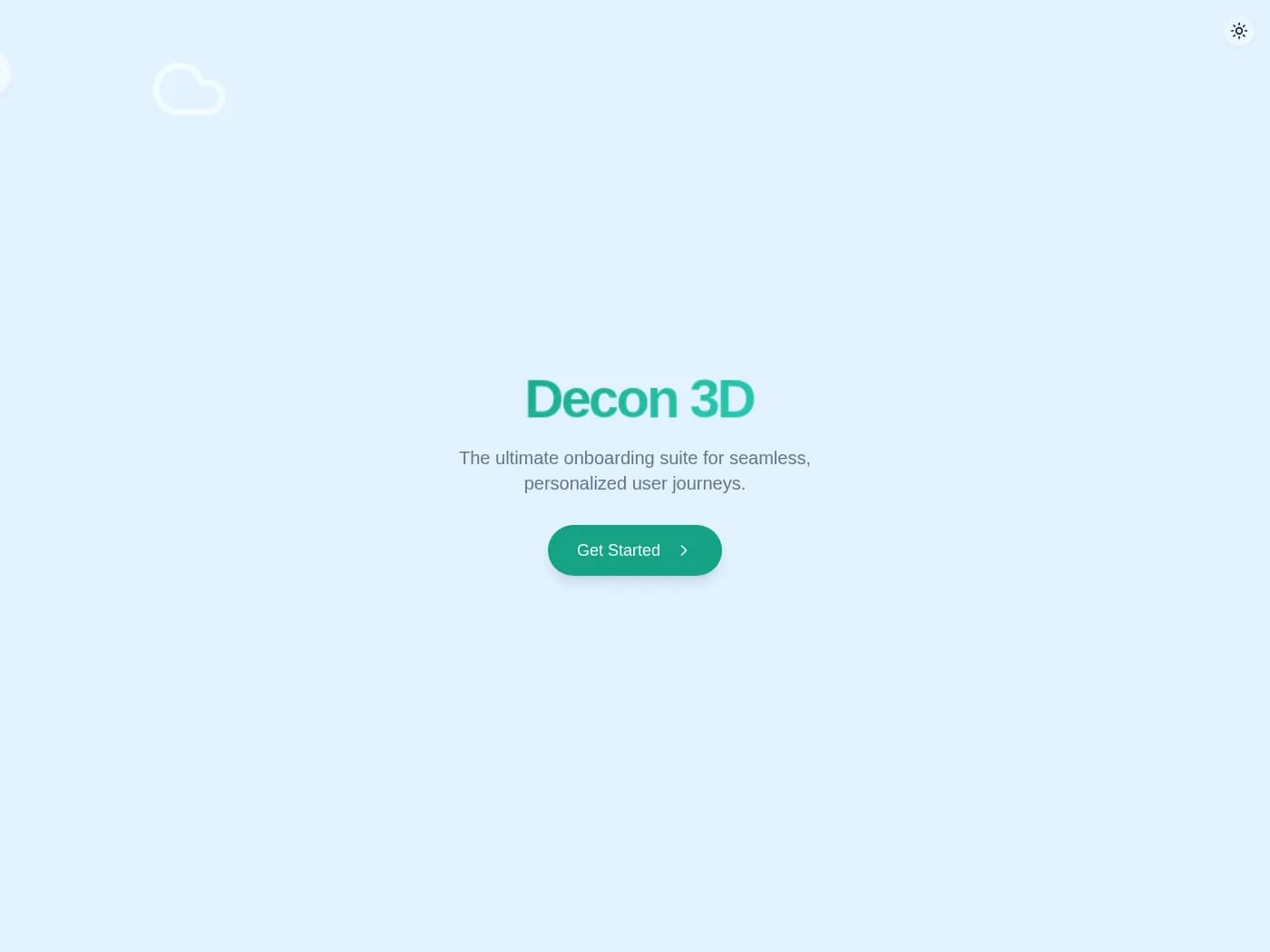 Decon3D Onboarding Suite