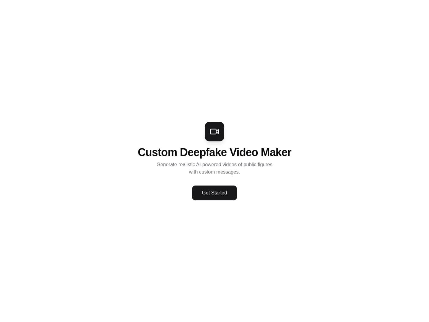 Custom Deepfake Video Maker