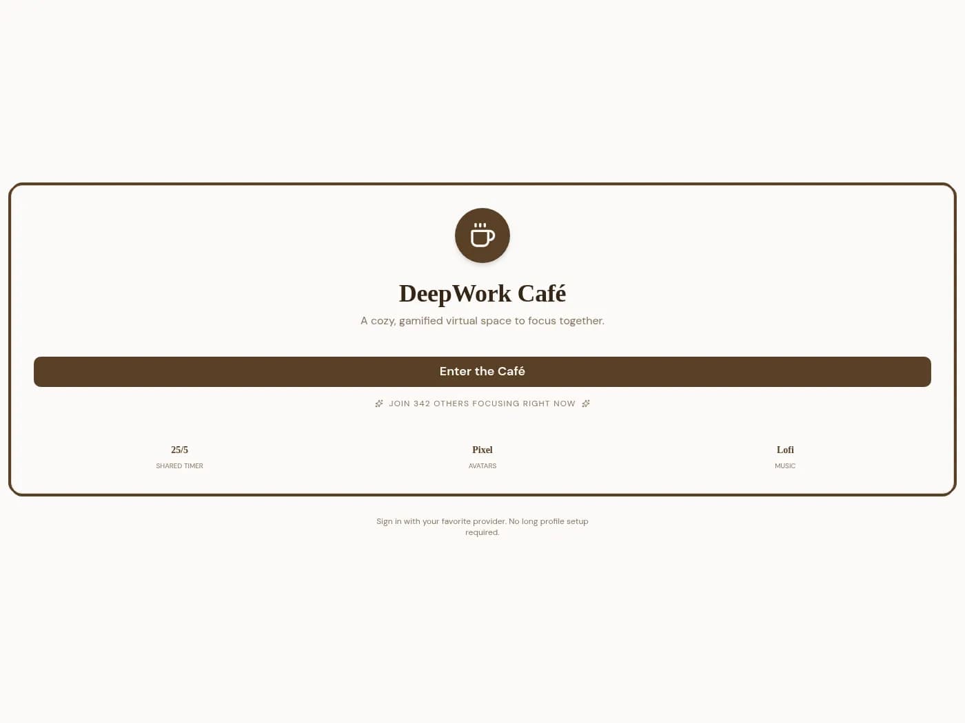 DeepWork Café