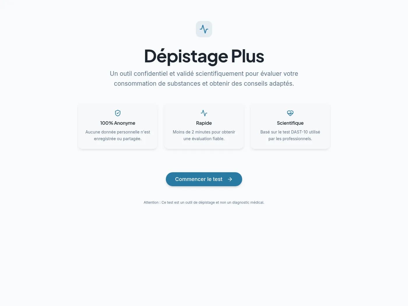 Test Dépistage Toxicomanie
