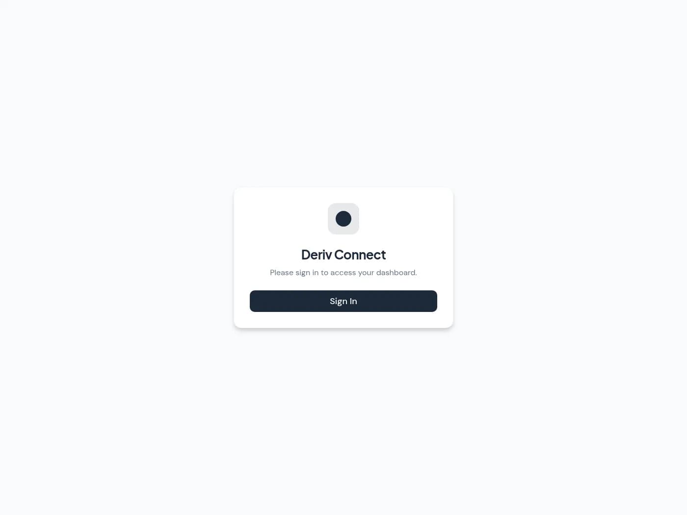 Deriv Connect Dashboard