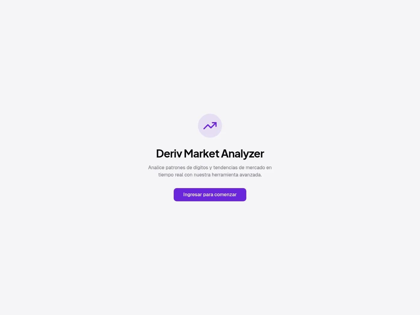 Deriv Market Analyzer