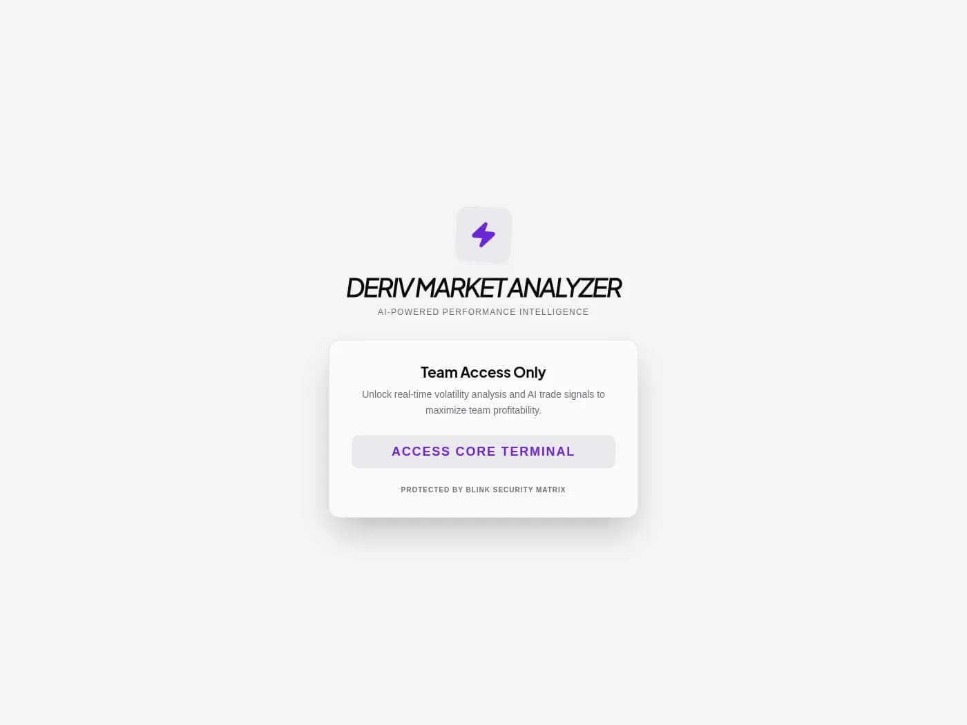 Deriv Market Analyzer