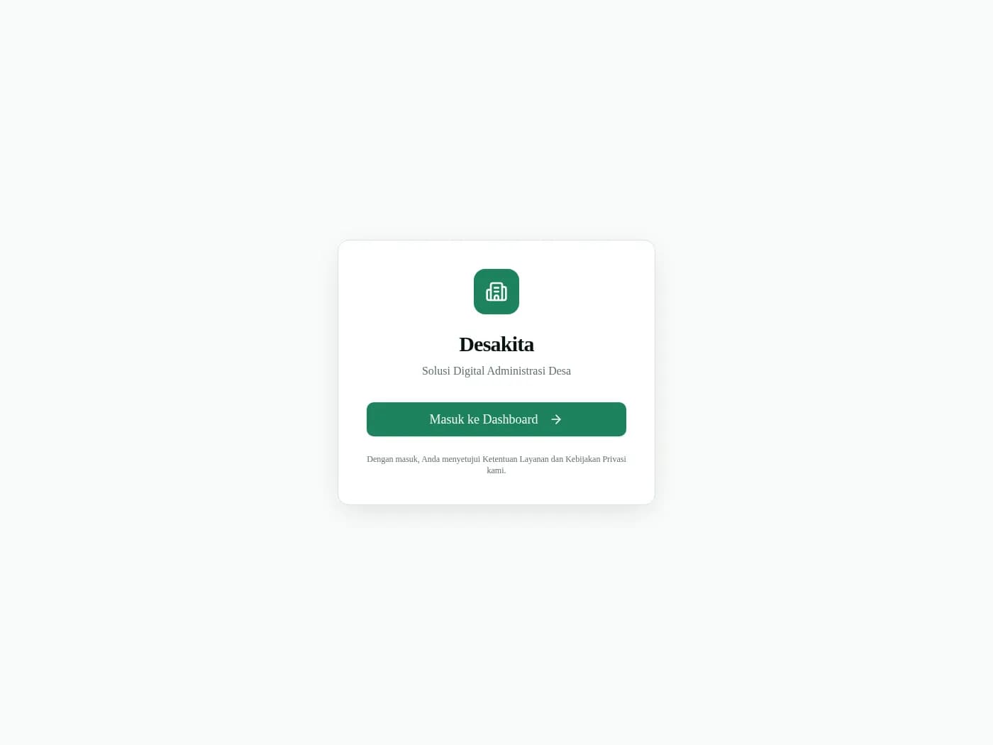 Desakita Village Dashboard