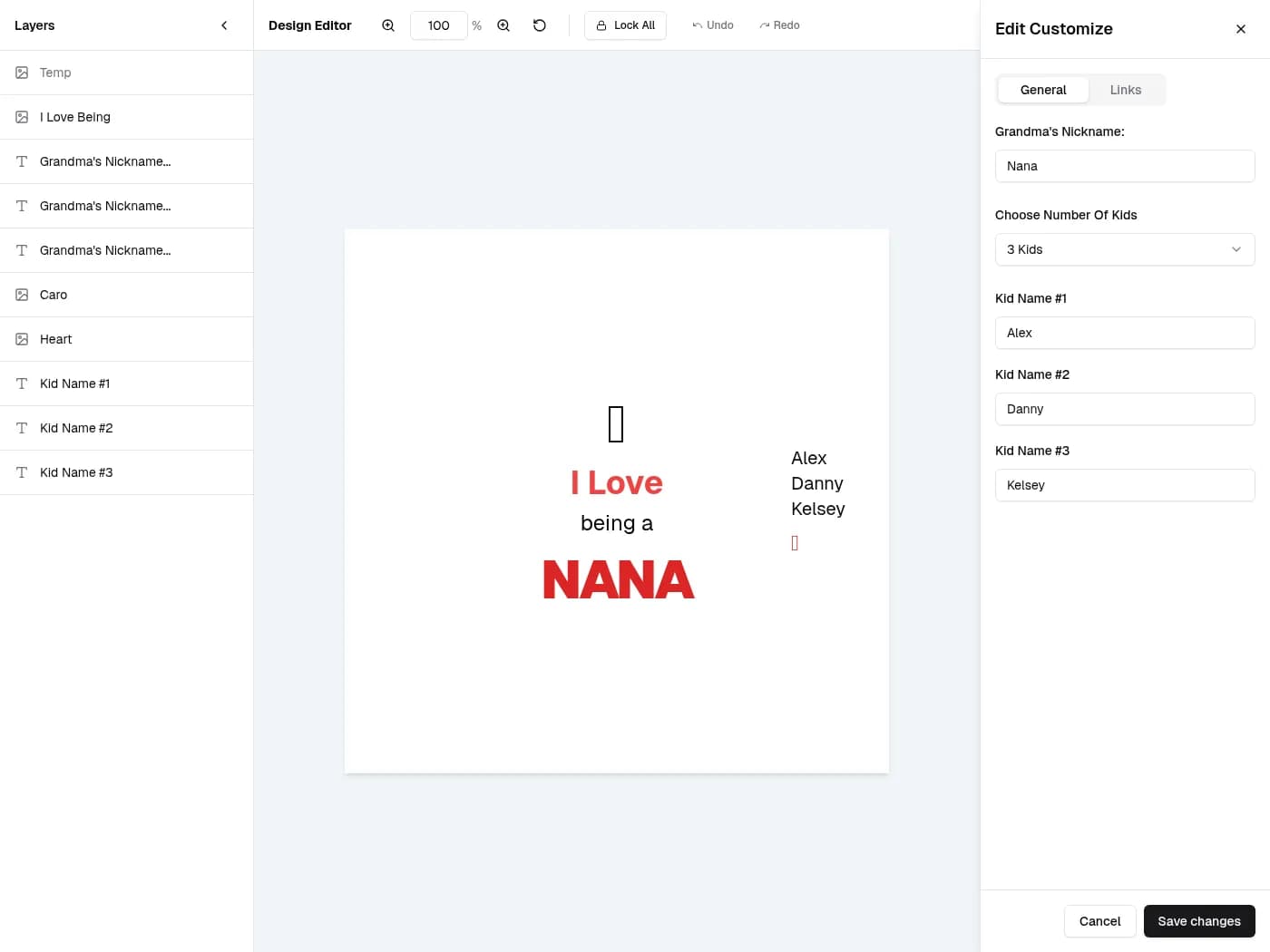 Instant Design Customizer