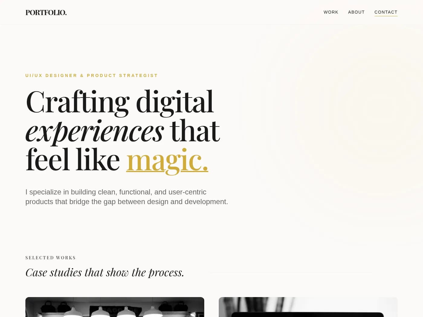 Designer Portfolio Hub
