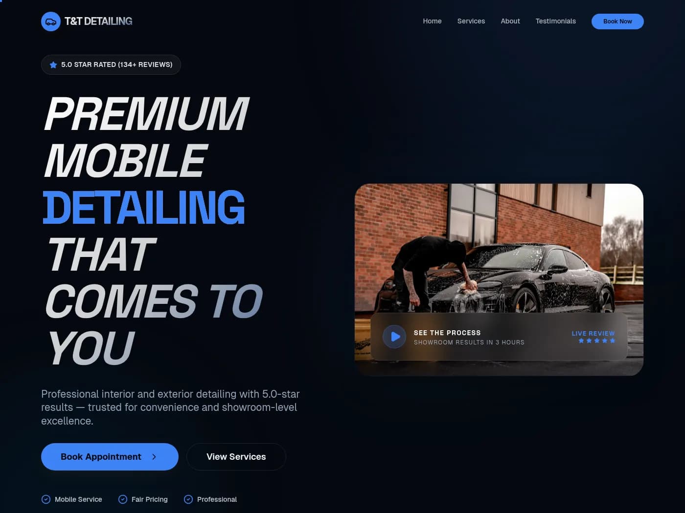 T&T Detailing Web Portal