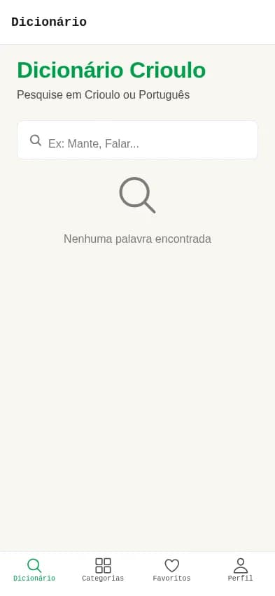 Dicionário Crioulo App