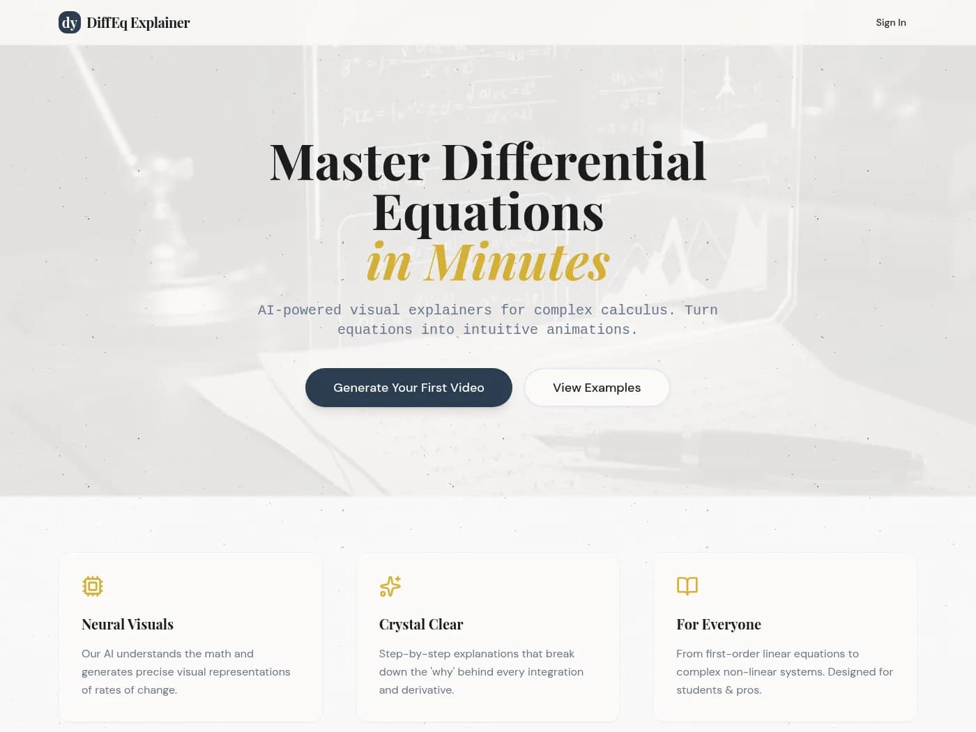 DiffEq Explainer Video