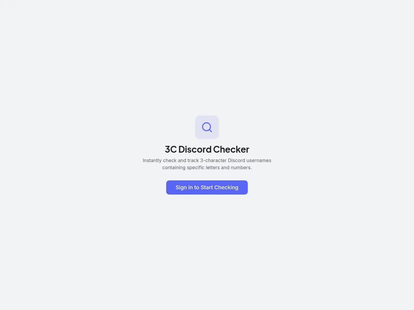 3C Discord Username Checker