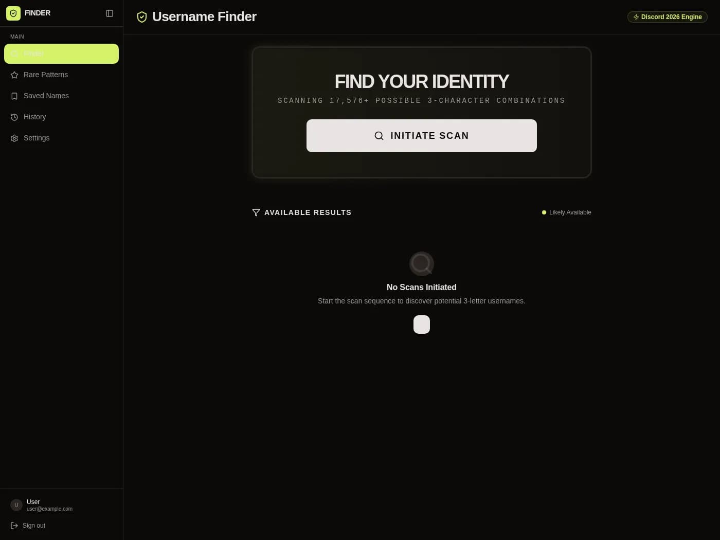 Discord Name Finder