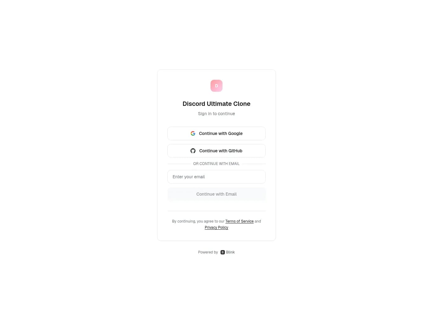 Discord Ultimate Clone