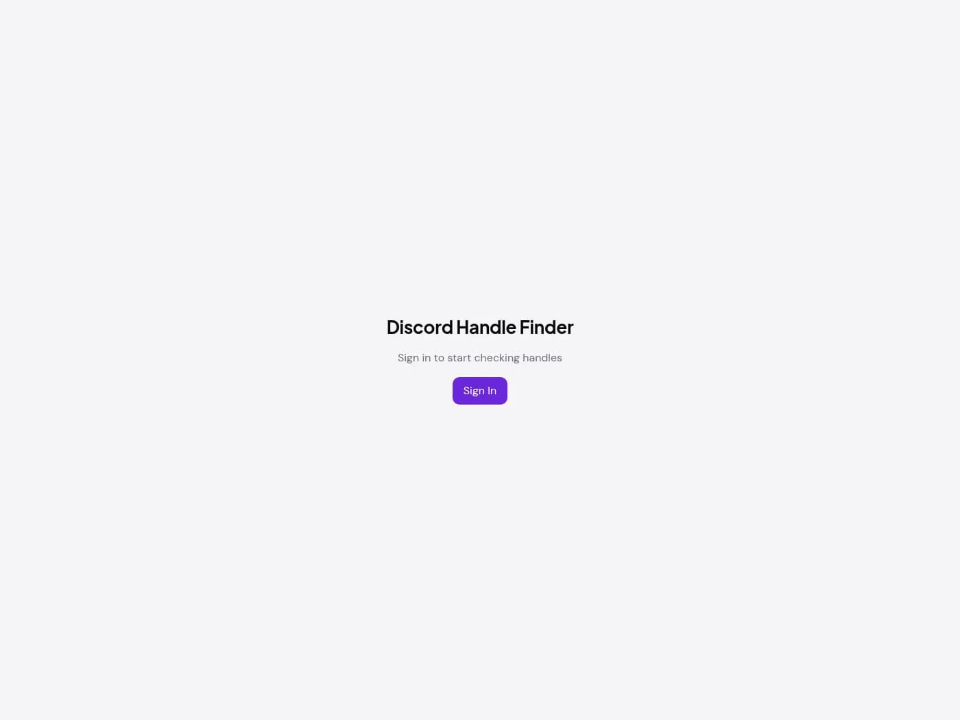 Discord Handle Finder
