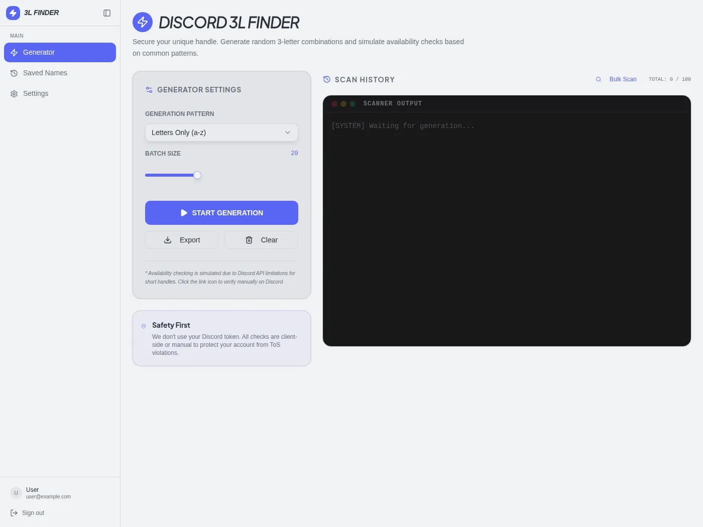 Discord Username Finder