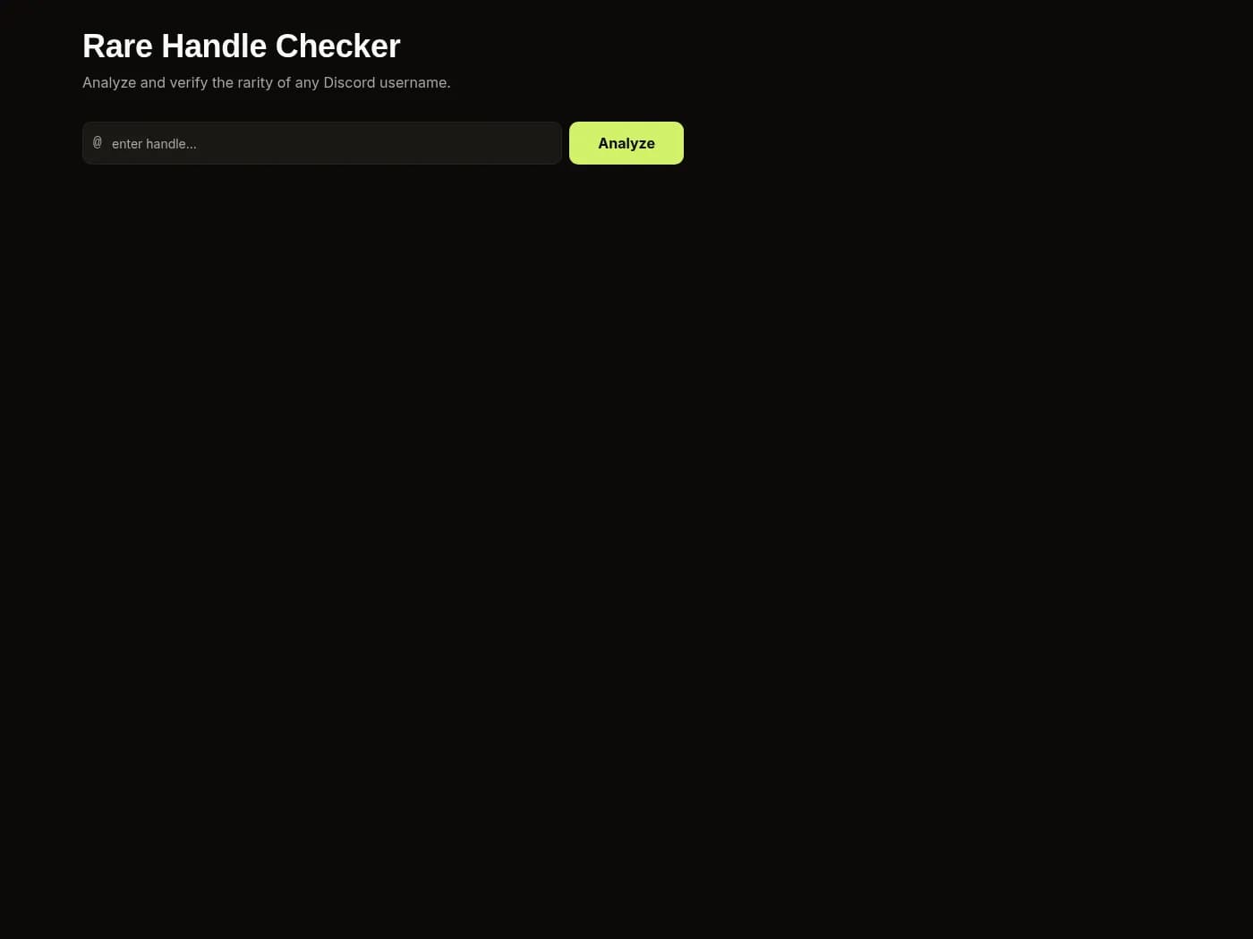Discord Rare Name Checker
