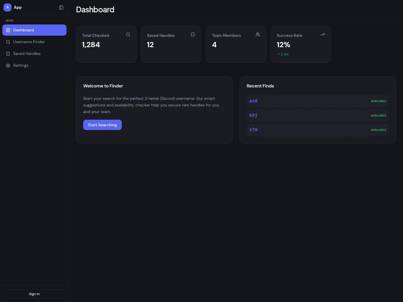 Discord Username Finder