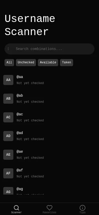 Discord 2-Letter Finder