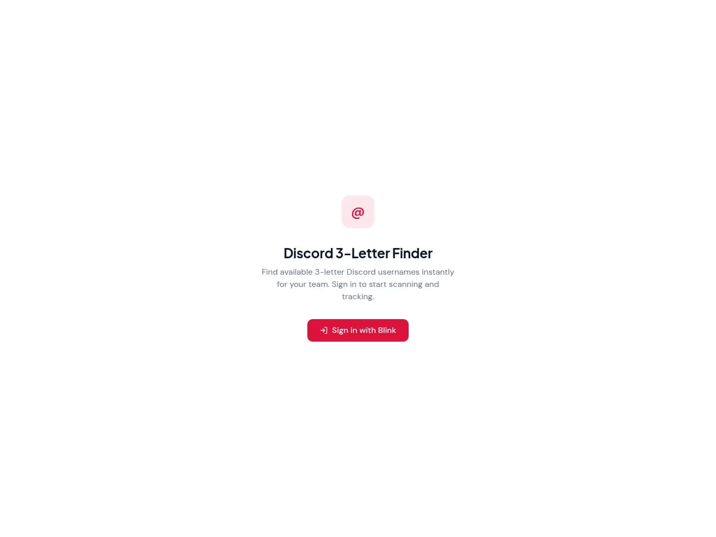 Discord 3-Letter Finder