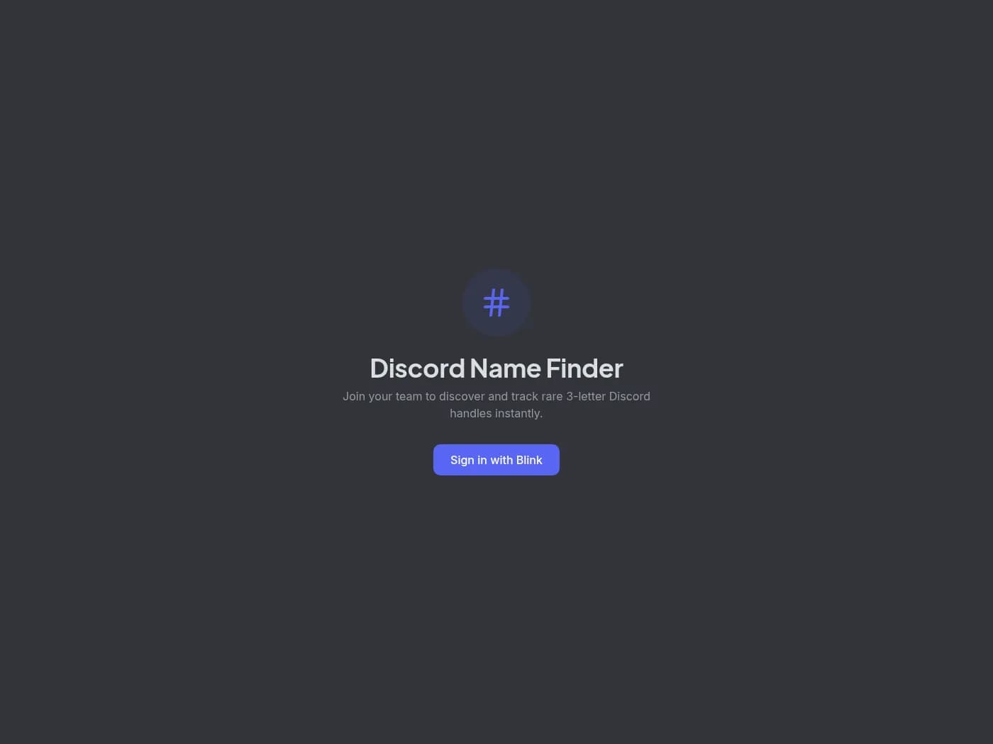 Discord Name Finder