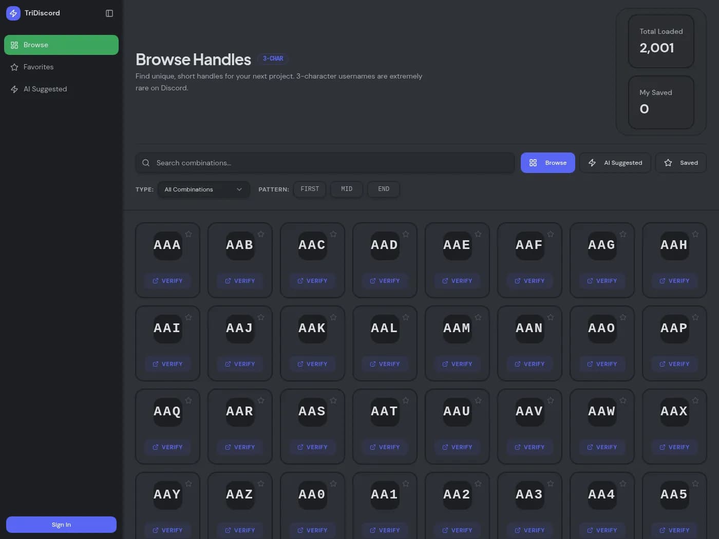 Discord Name Finder