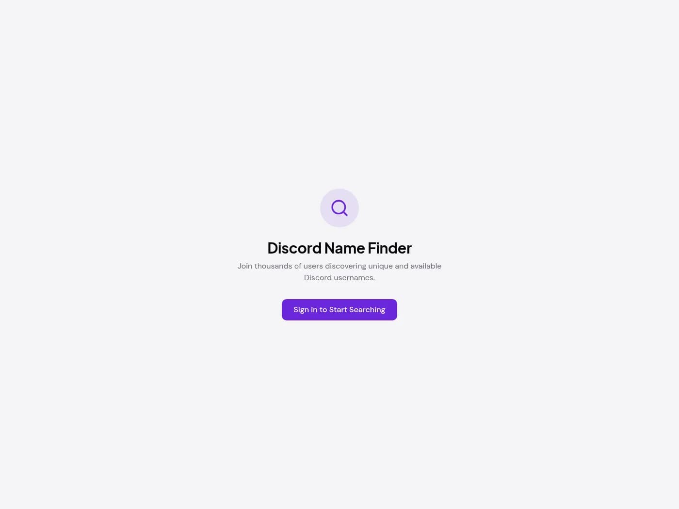 Discord Name Finder