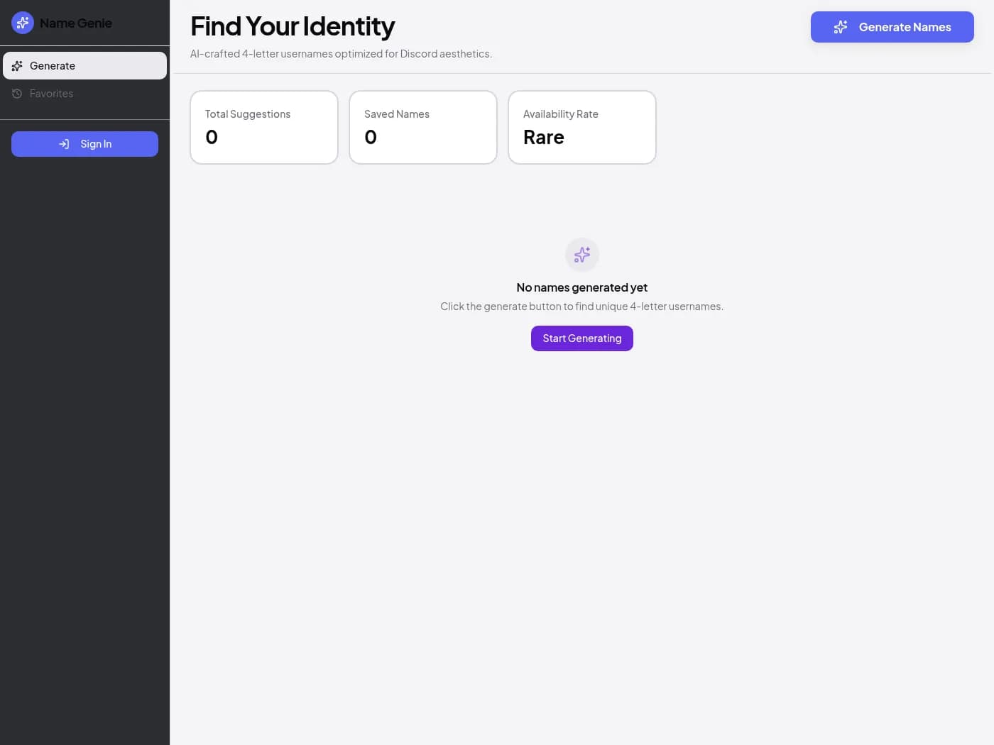 Discord Name Genie