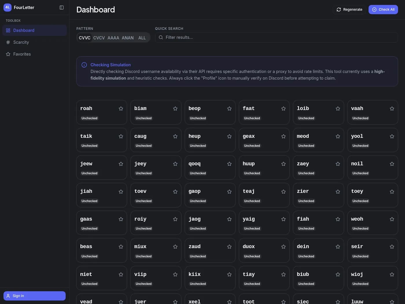 FourLetter Discord Finder