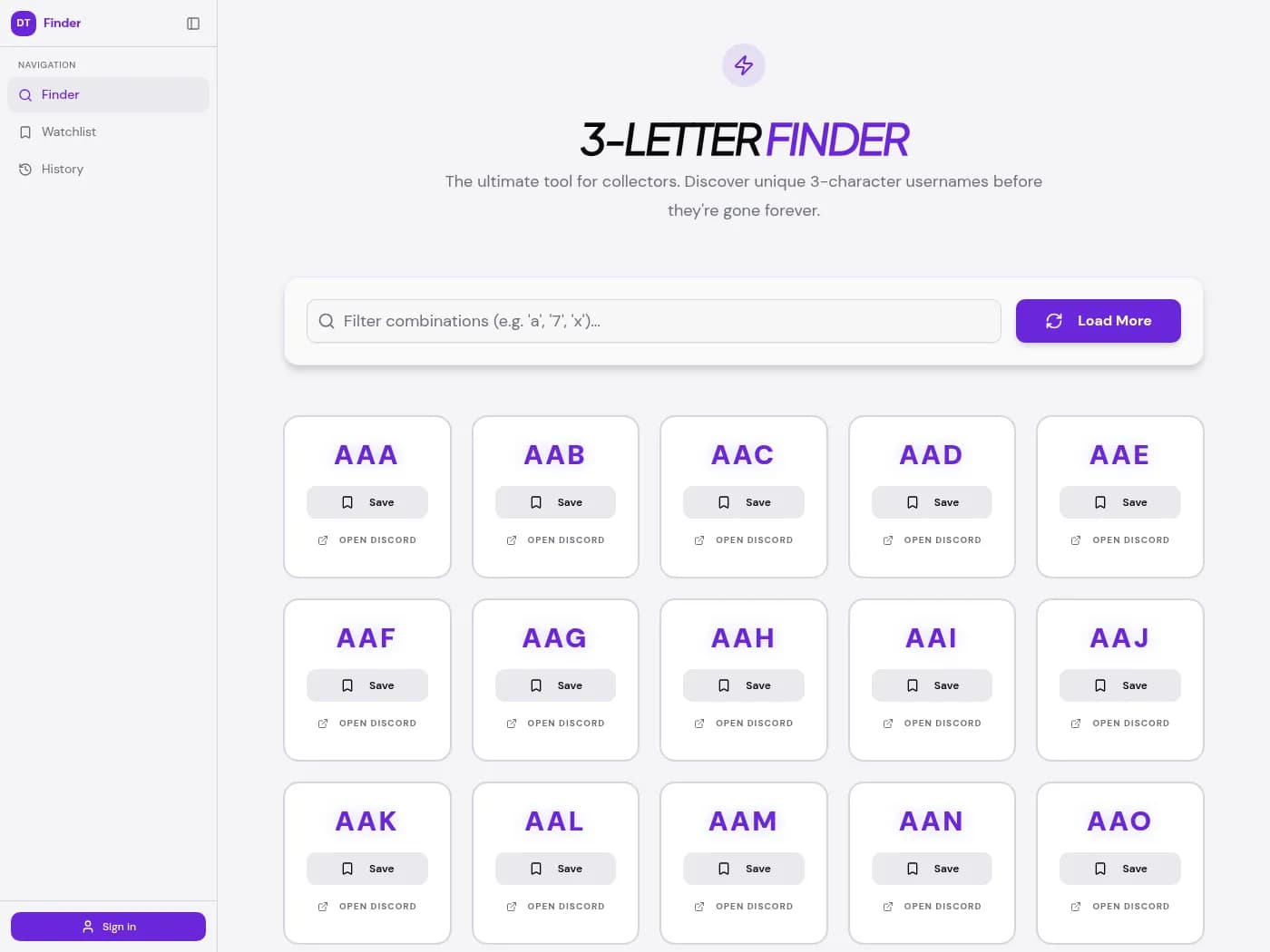 Discord Tag Finder