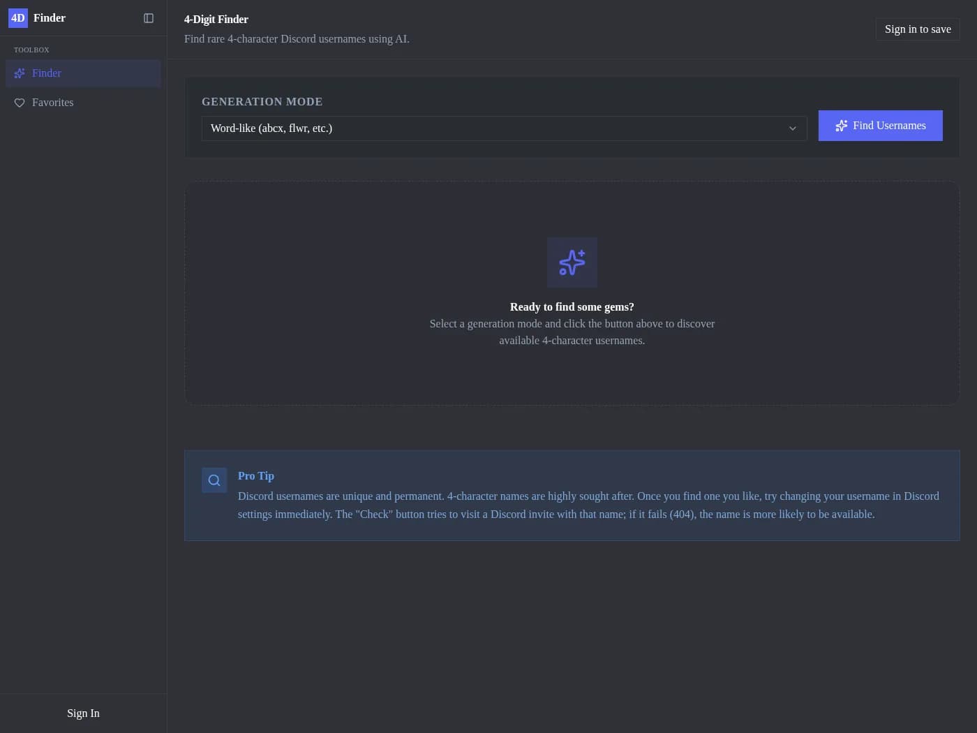 Discord 4-Digit Finder