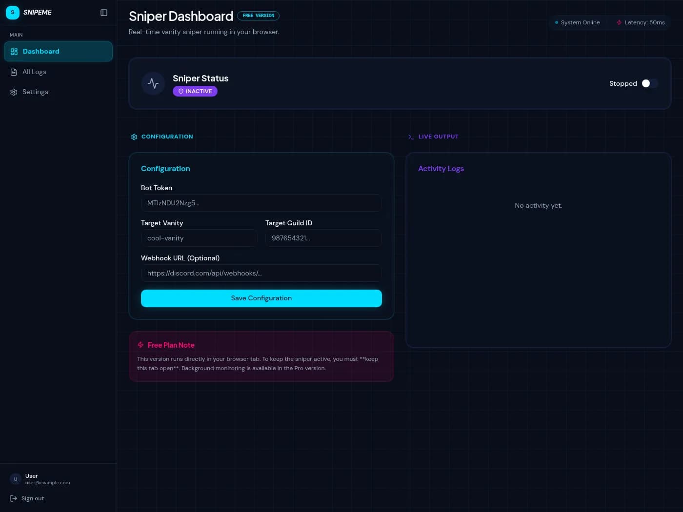 Discord URL Sniper