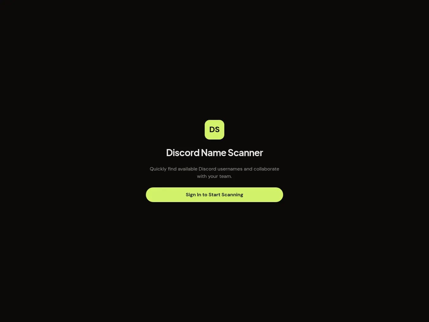 Discord Name Scanner