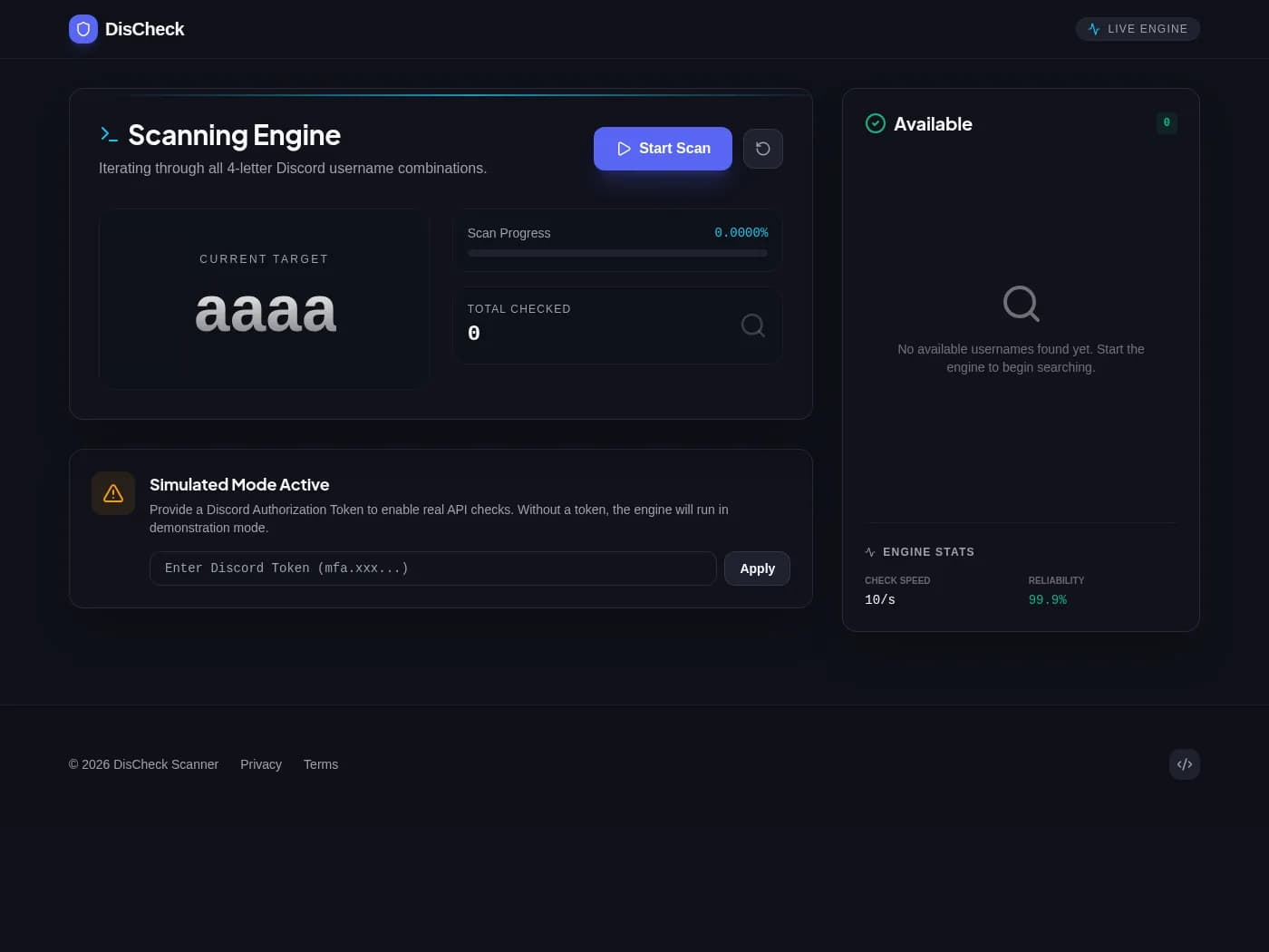 Discord Username Checker