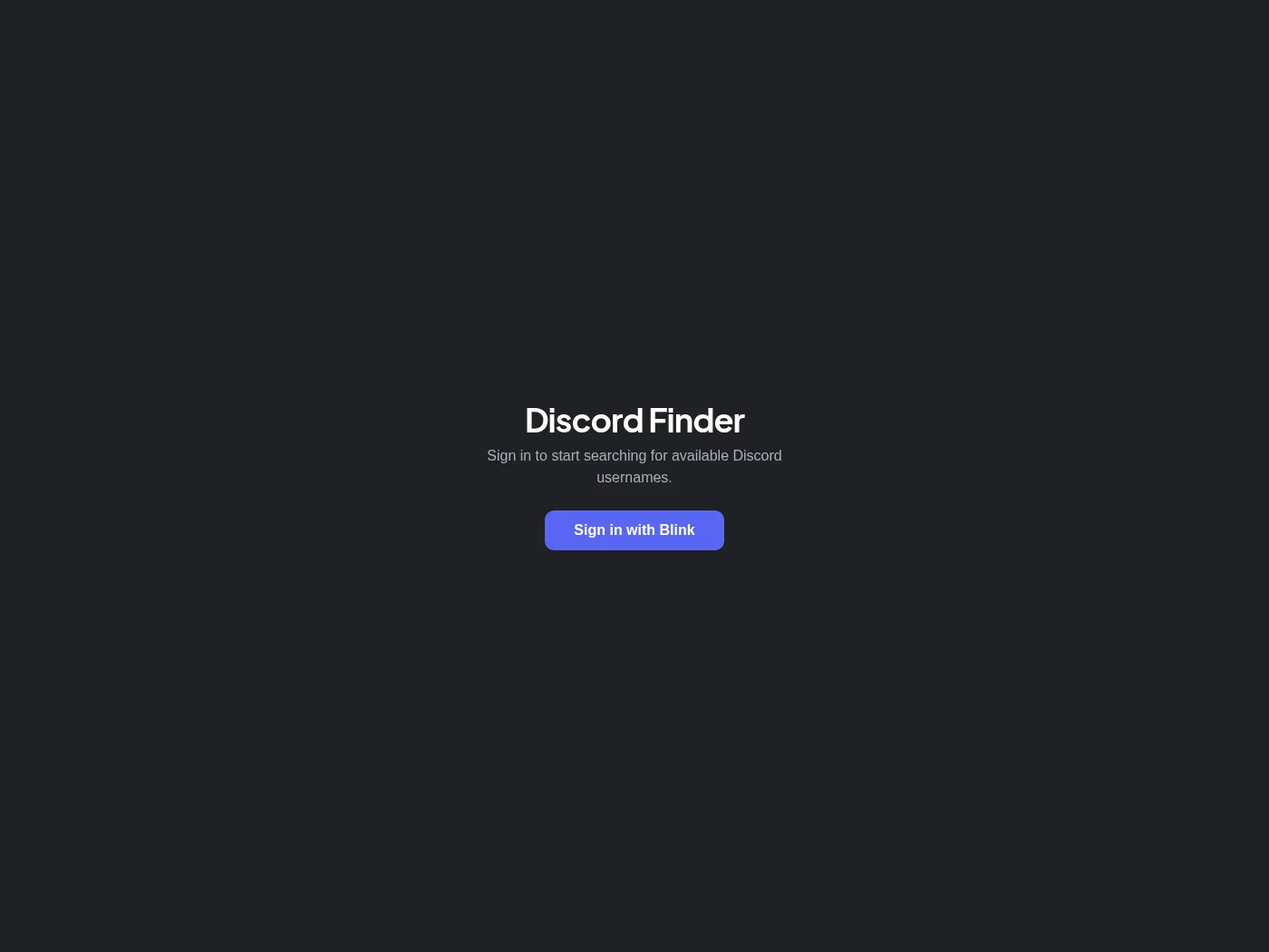 Discord Username Finder