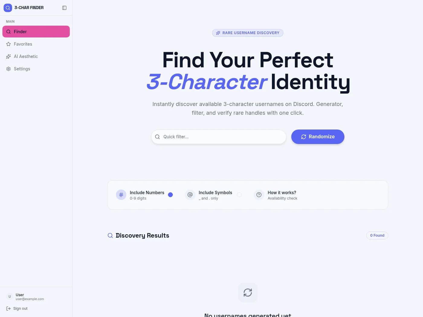 Discord Username Finder
