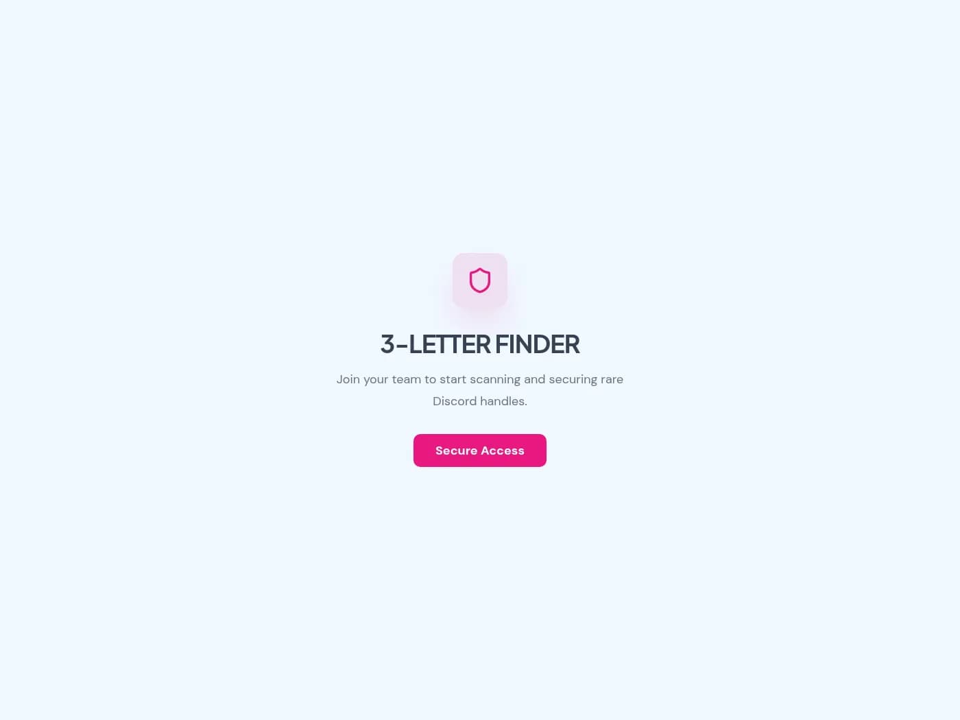 3-Letter Discord Finder