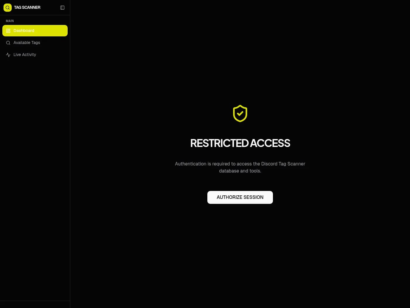 Discord Tag Scanner