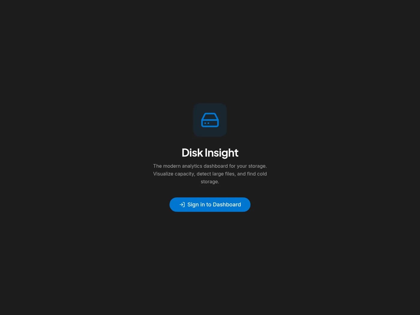 Disk Insight Dashboard