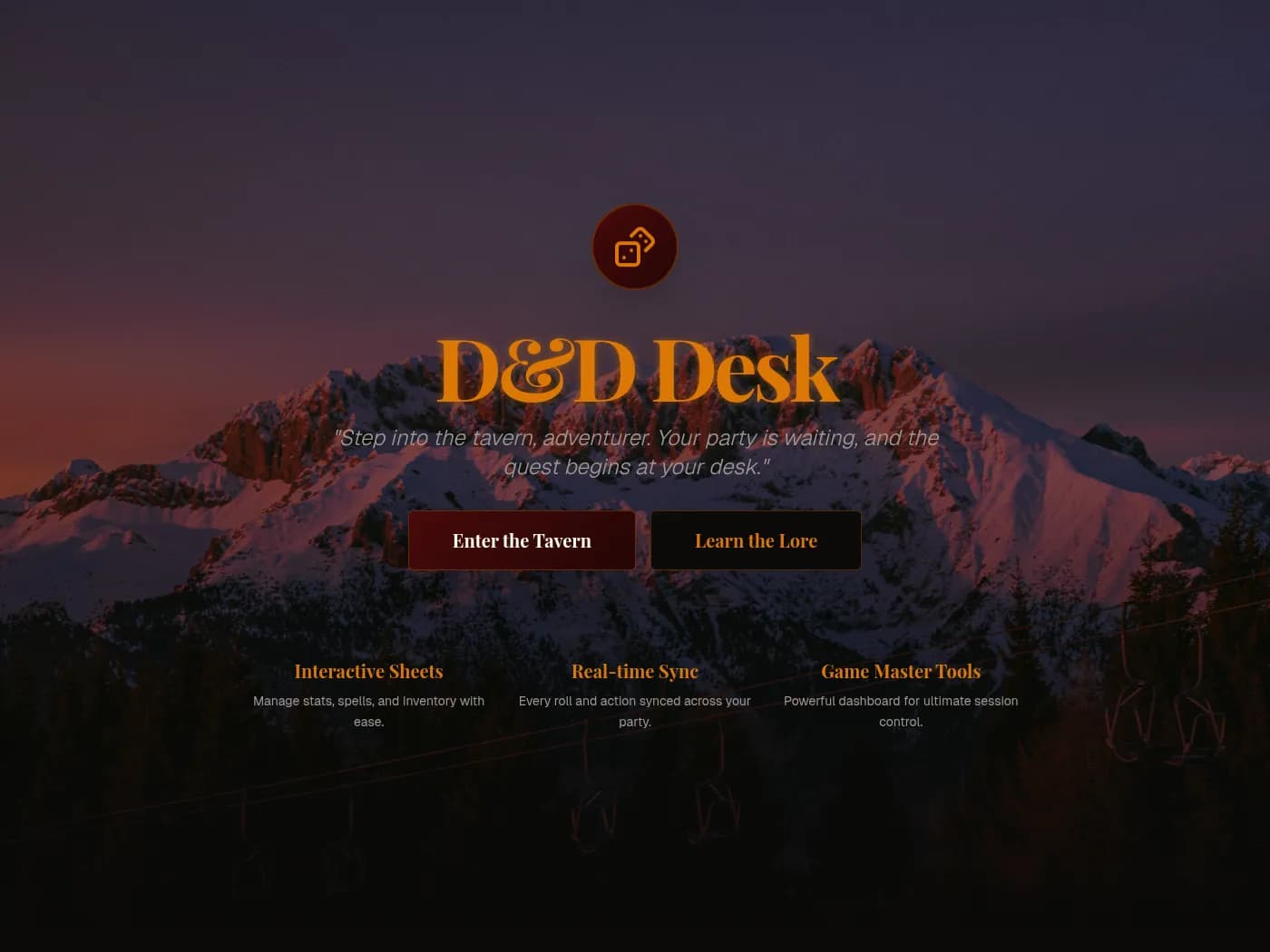 D&D Online Desk
