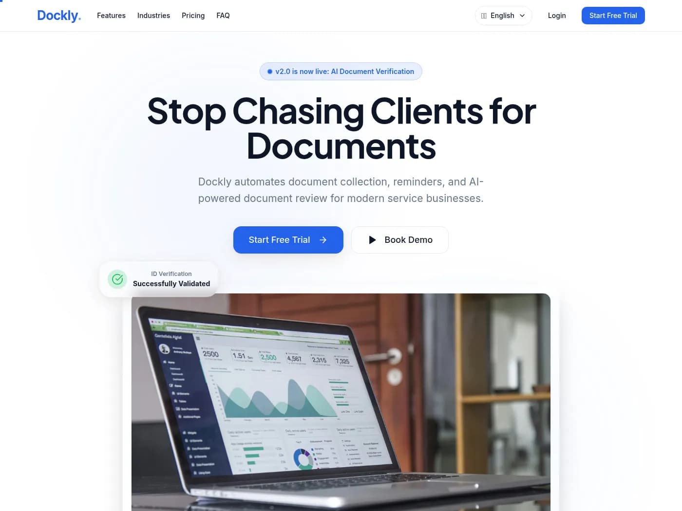 Dockly Premium SaaS Website
