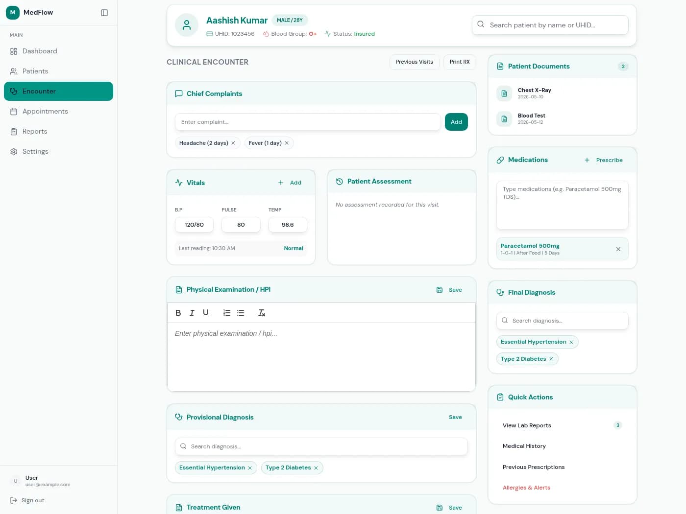 Doctor Workspace UI Revamp