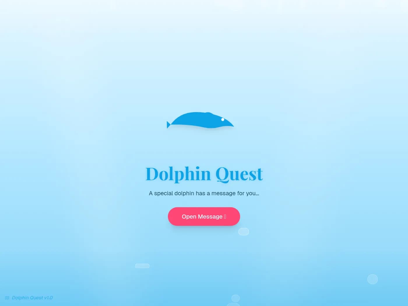 Dolphin Valentine Quest