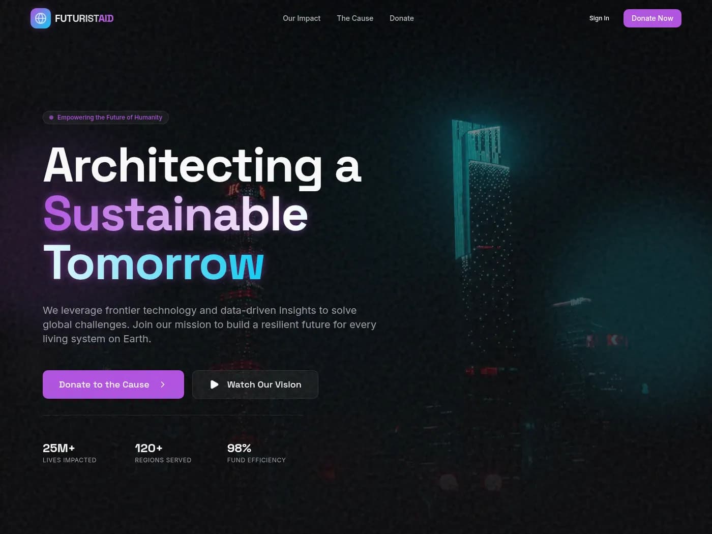 Futurist Donations Portal